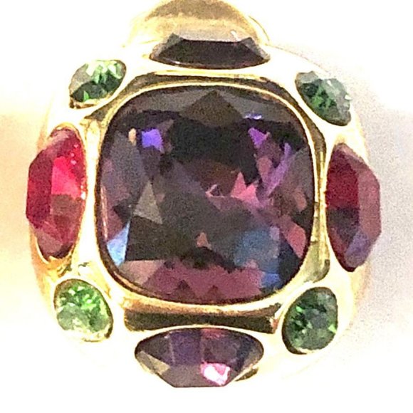 Kenneth Jay Lane | Jewelry | Kenneth Jay Lane Gold And Aqua Center ...